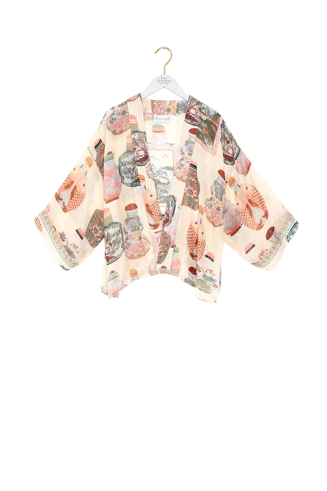 One Hundred Stars Perfume Bottles Blush Kimono | Marilyn & Melrose